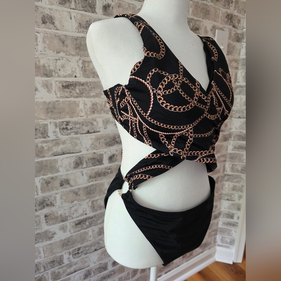 Swimsuits For All | Swim | Ashley Graham X Swimsuits For All Gold Chain ...
